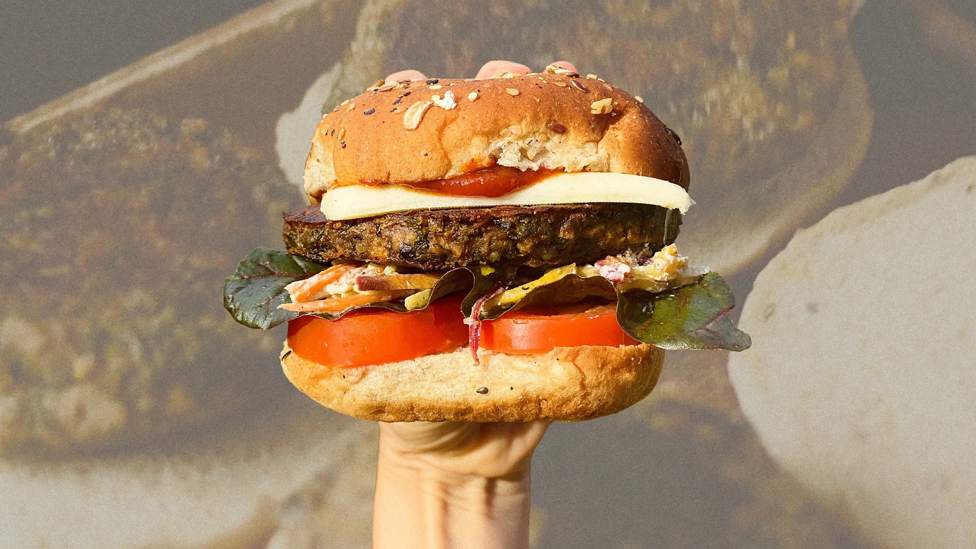 The main ingredient in this burger doesn't require land or fresh water ...
