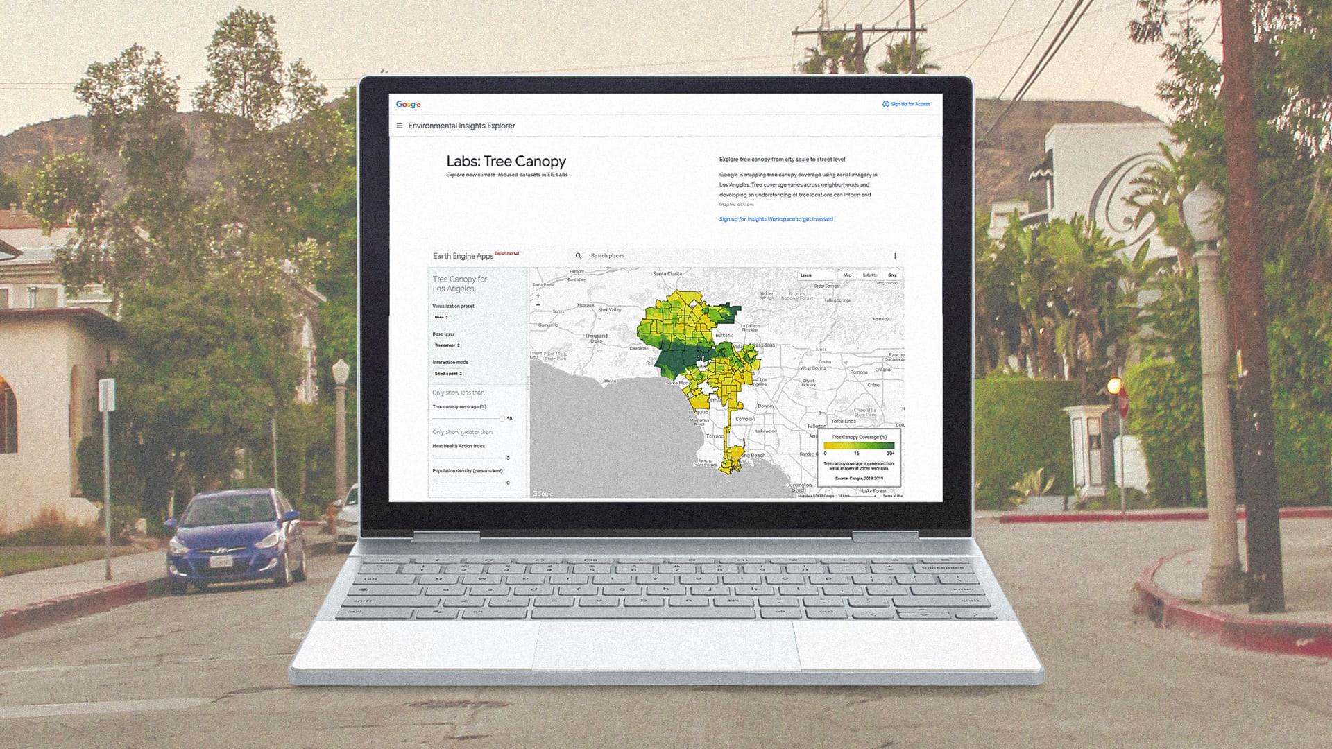 This new Google mapping tool shows cities where they need to plant more ...