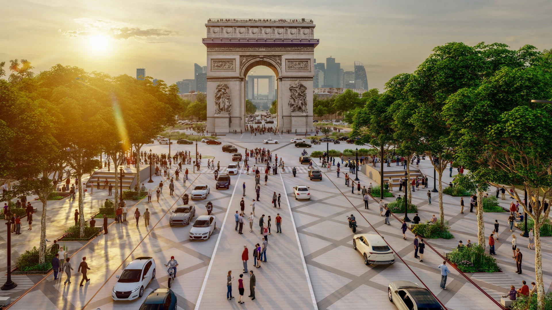 Paris is turning its iconic street into pedestrian gardens - Fast Company