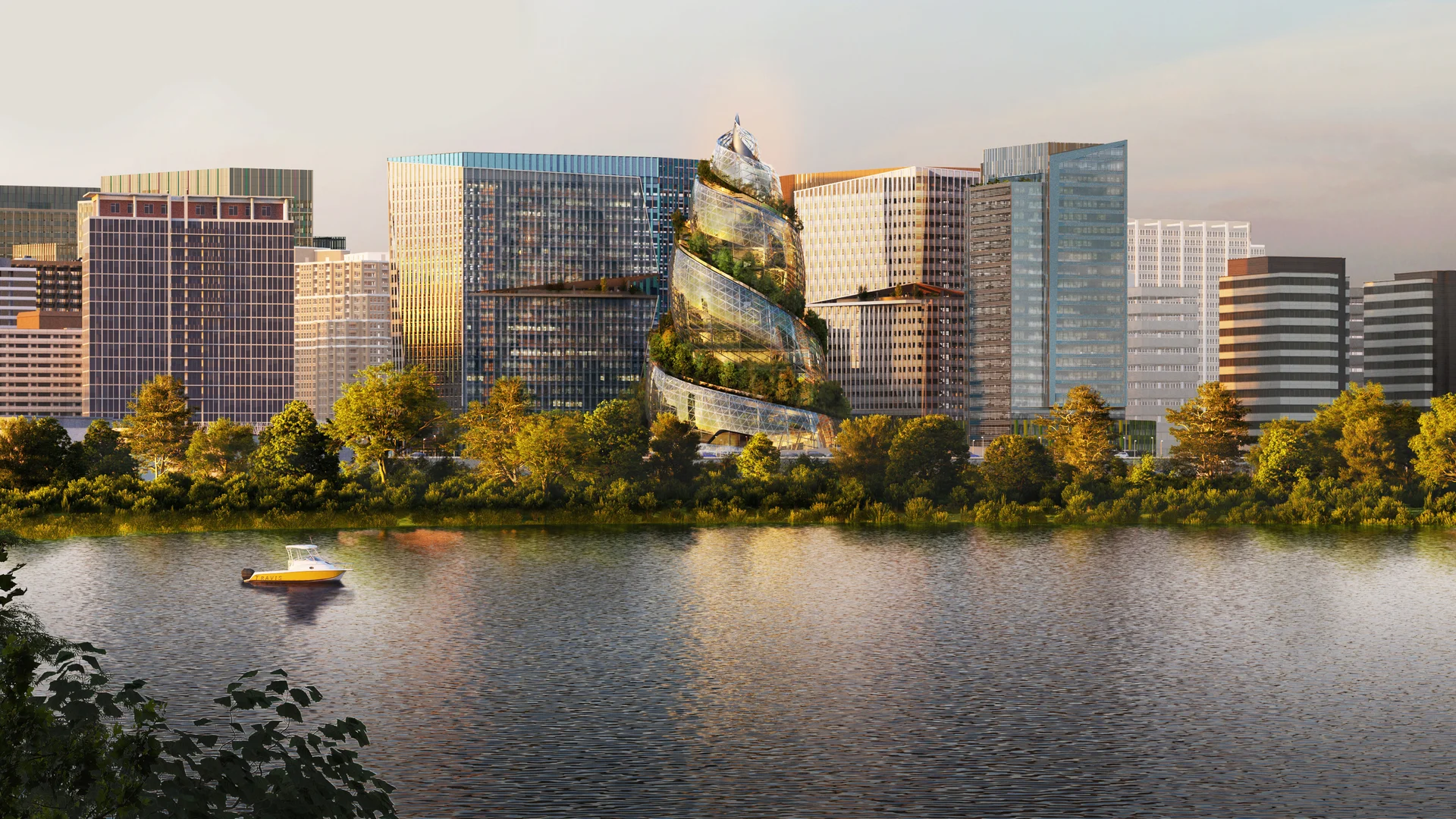 First look: Amazon's jaw-dropping new HQ2 looks like a glass mountain ...