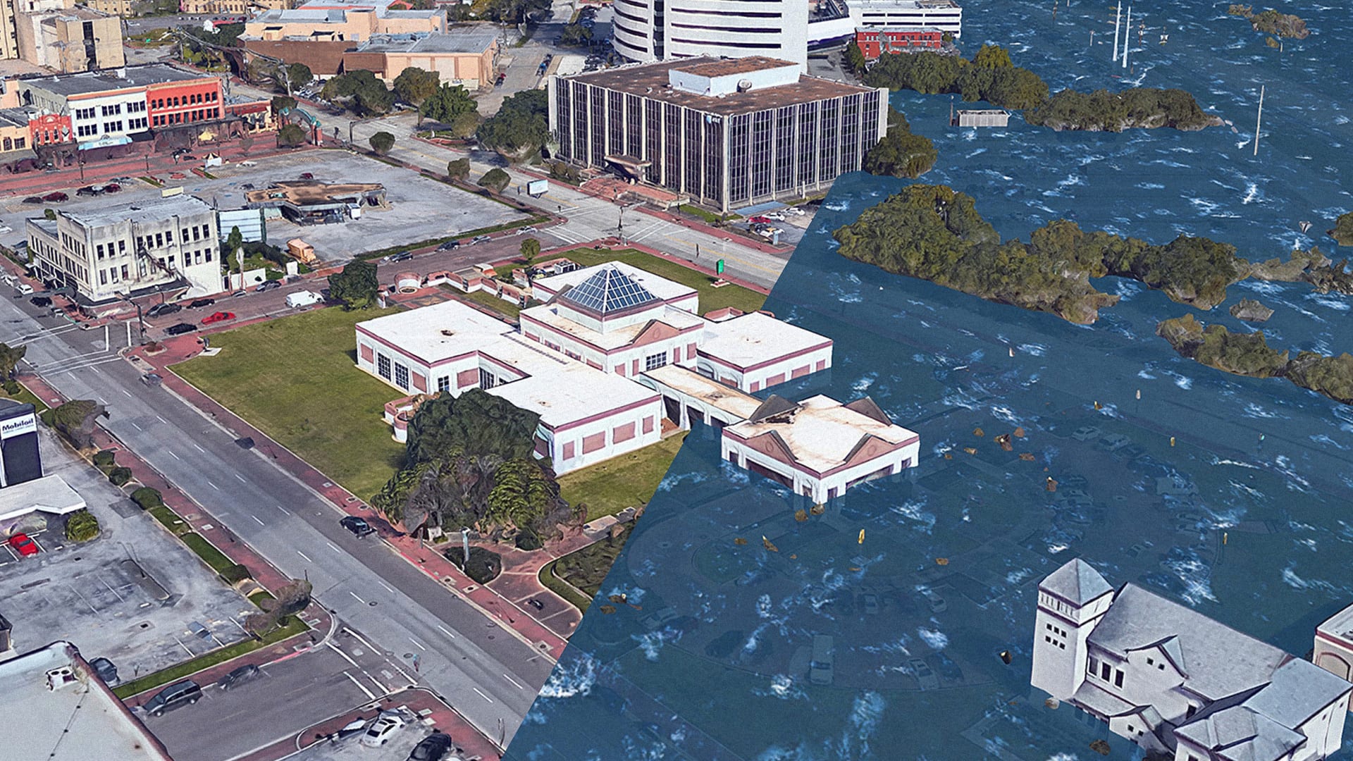 These frightening graphics show how far under water your city will be ...