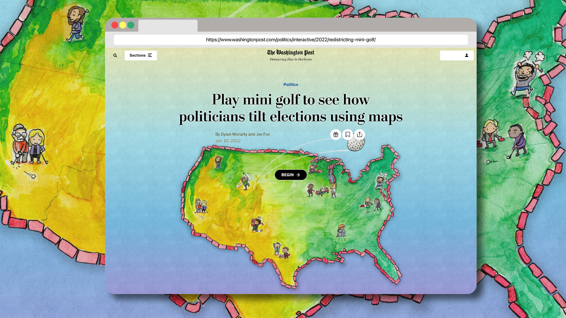 To understand gerrymandering, take a shot at this mini golf course from ...