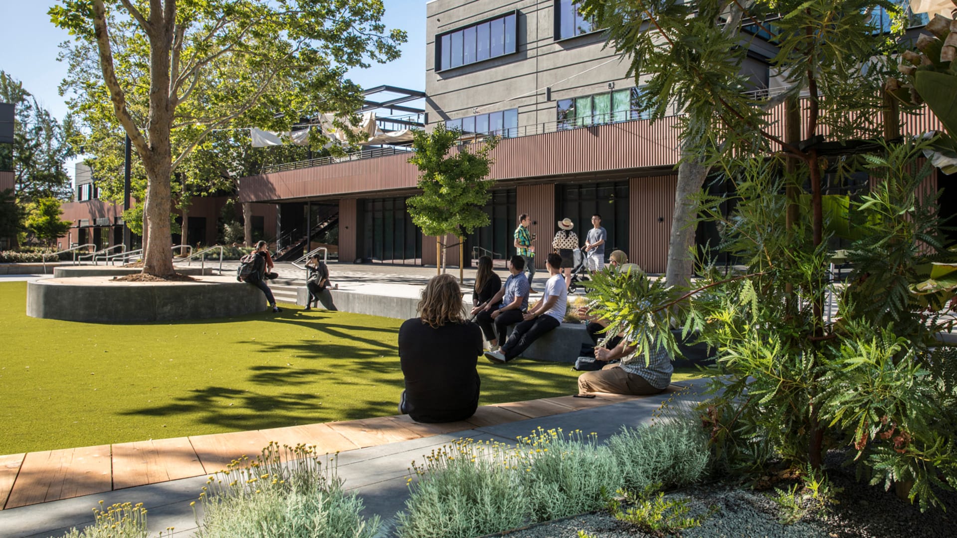 edificio concepto urban park