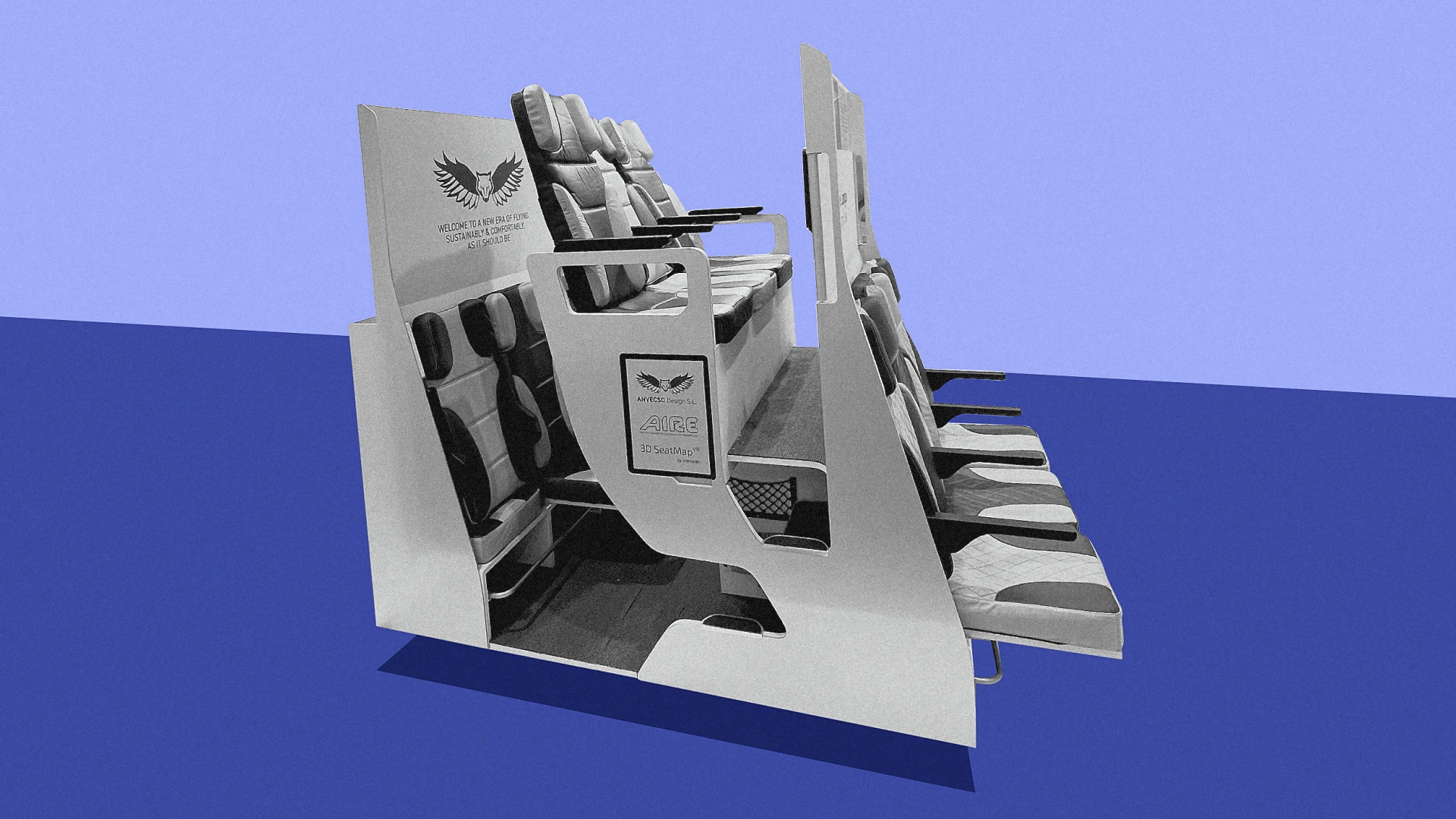 More leg room, less space to breathe: Meet the double-decker plane seat ...