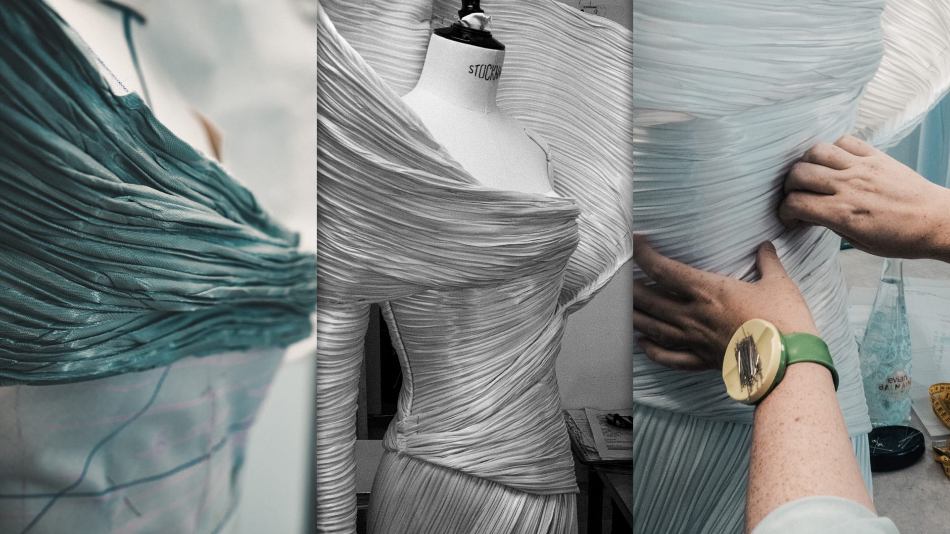 This stunning Balmain couture gown was made with trash - Fast Company