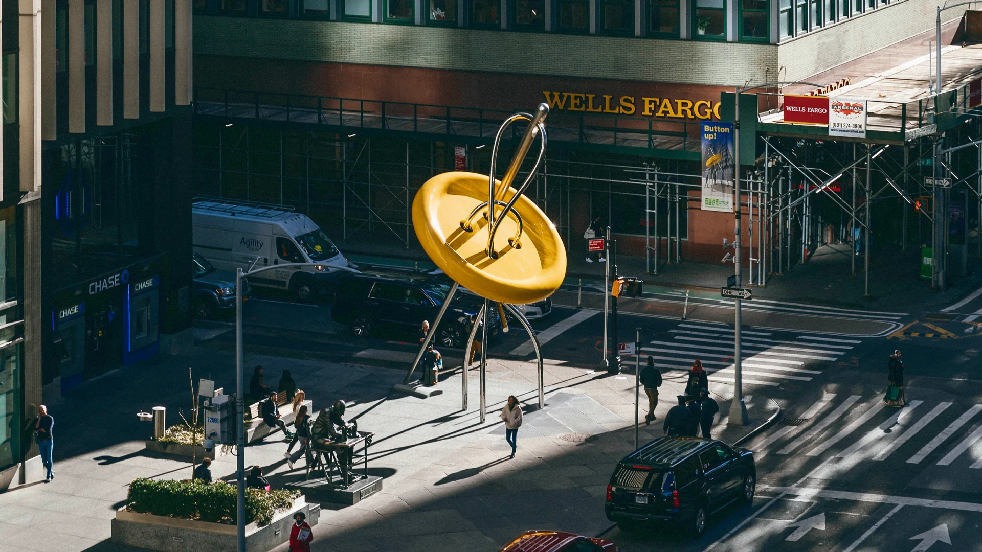 A clever redesign saved NYC's Button and Needle sculpture from collapse