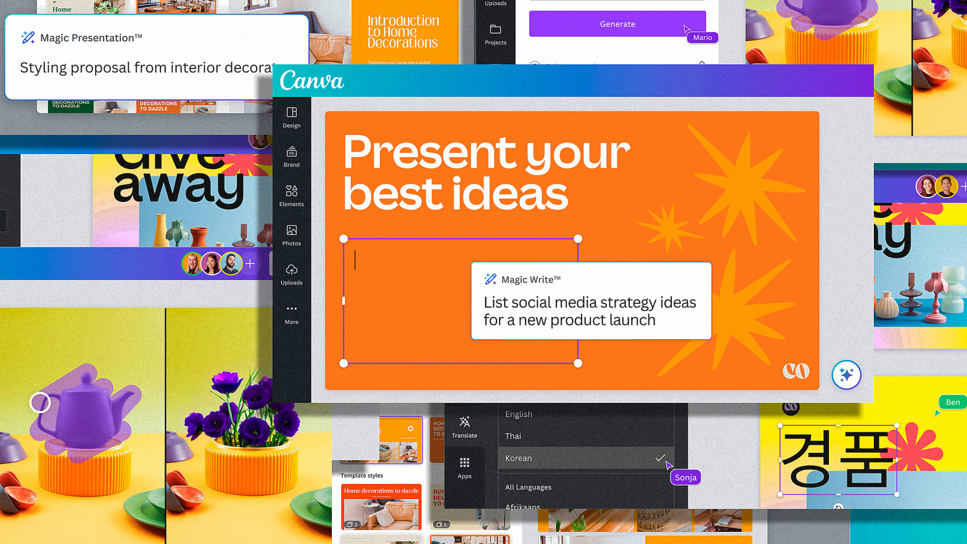 Canva’s Magic tools help people create with generative AI