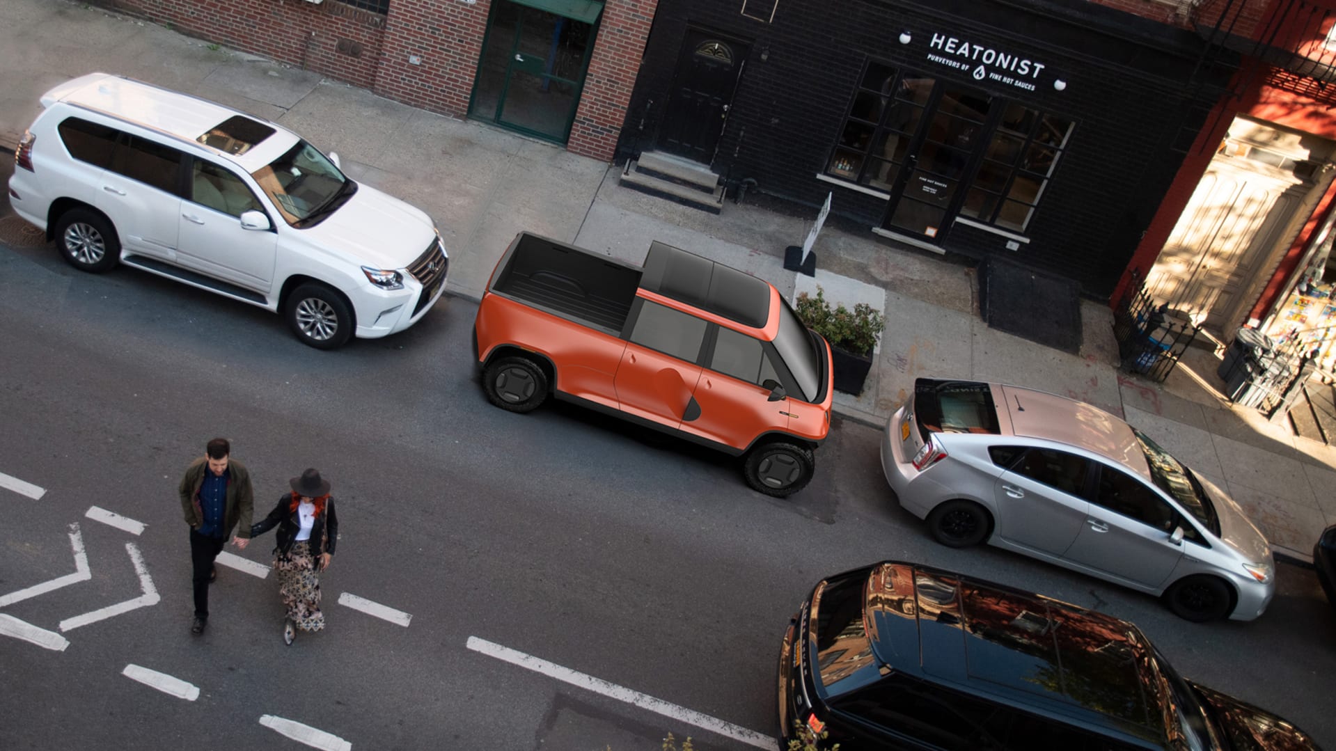 Telo is a compact EV pickup truck designed by Yves Béhar