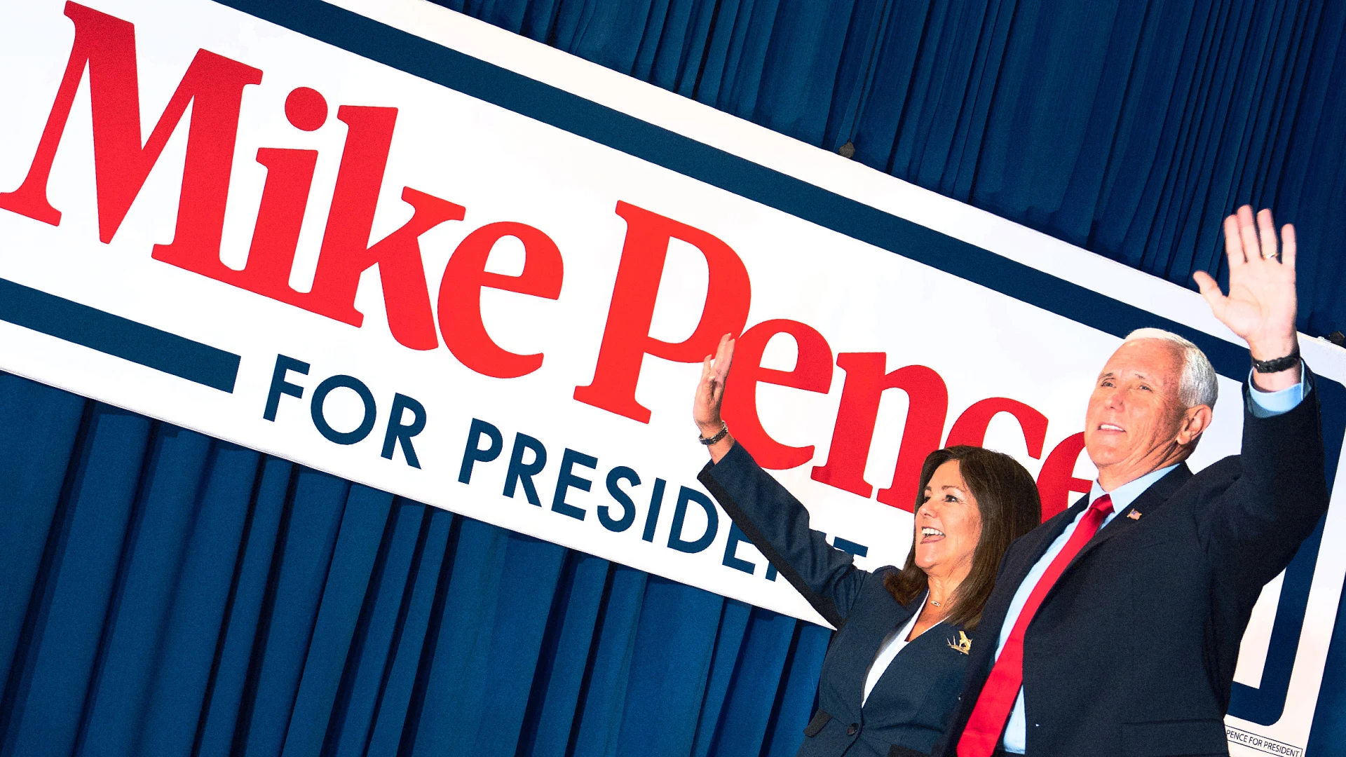 Mike Pence's Republican primary campaign logo is perfect—for him