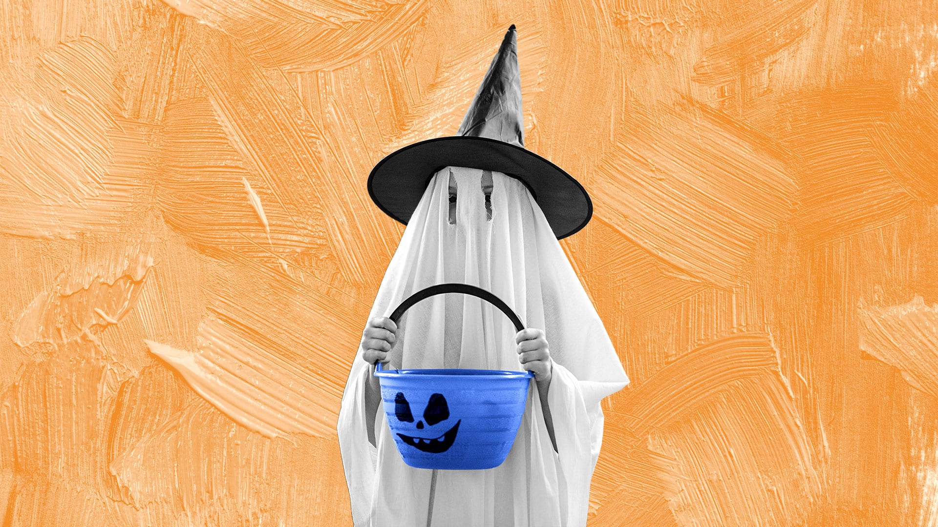 Halloween trick-or-treat blue buckets: Blue pumpkin trend explained