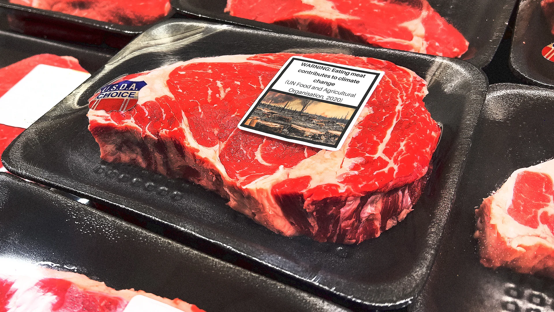 Graphic warning labels helped curb smoking. Could they also work for meat?