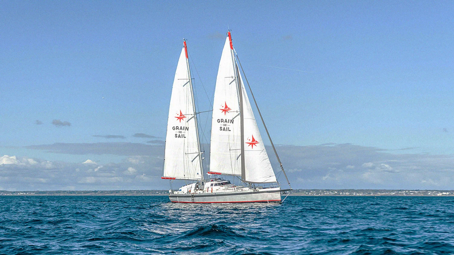 This sailboat carries luxury wine and chocolate across the Atlantic