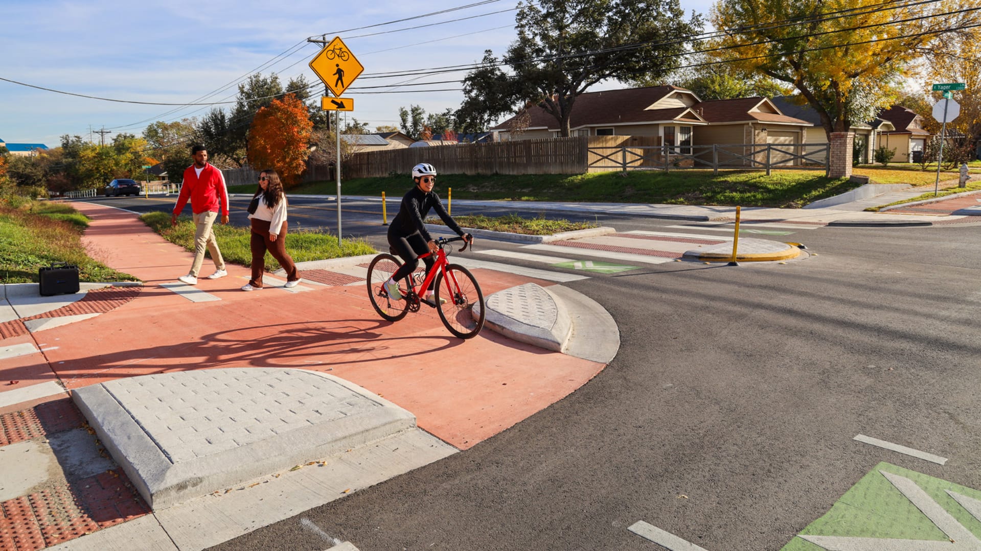 Why these bike lanes in Austin are red, not green