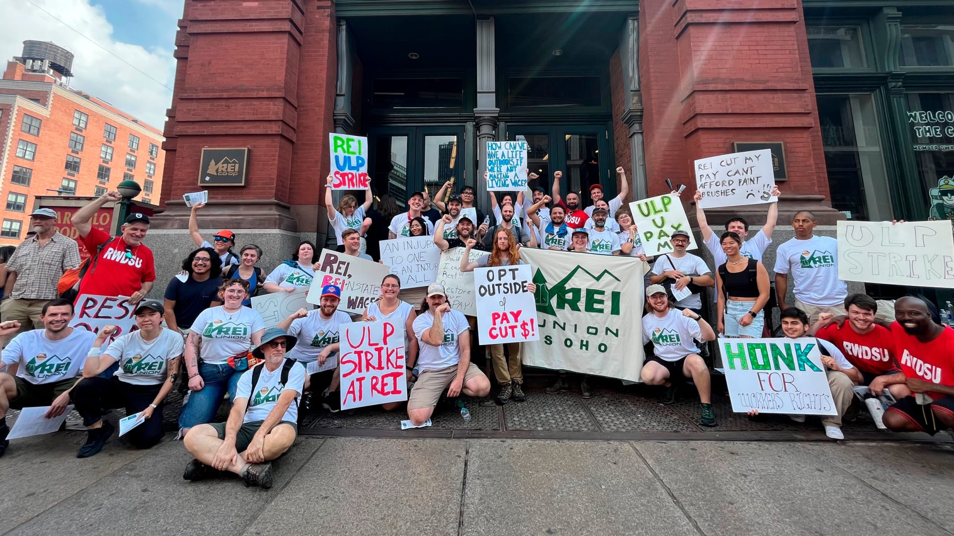 REI SoHo workers unionized in 2022 but don't have a contract. This play ...
