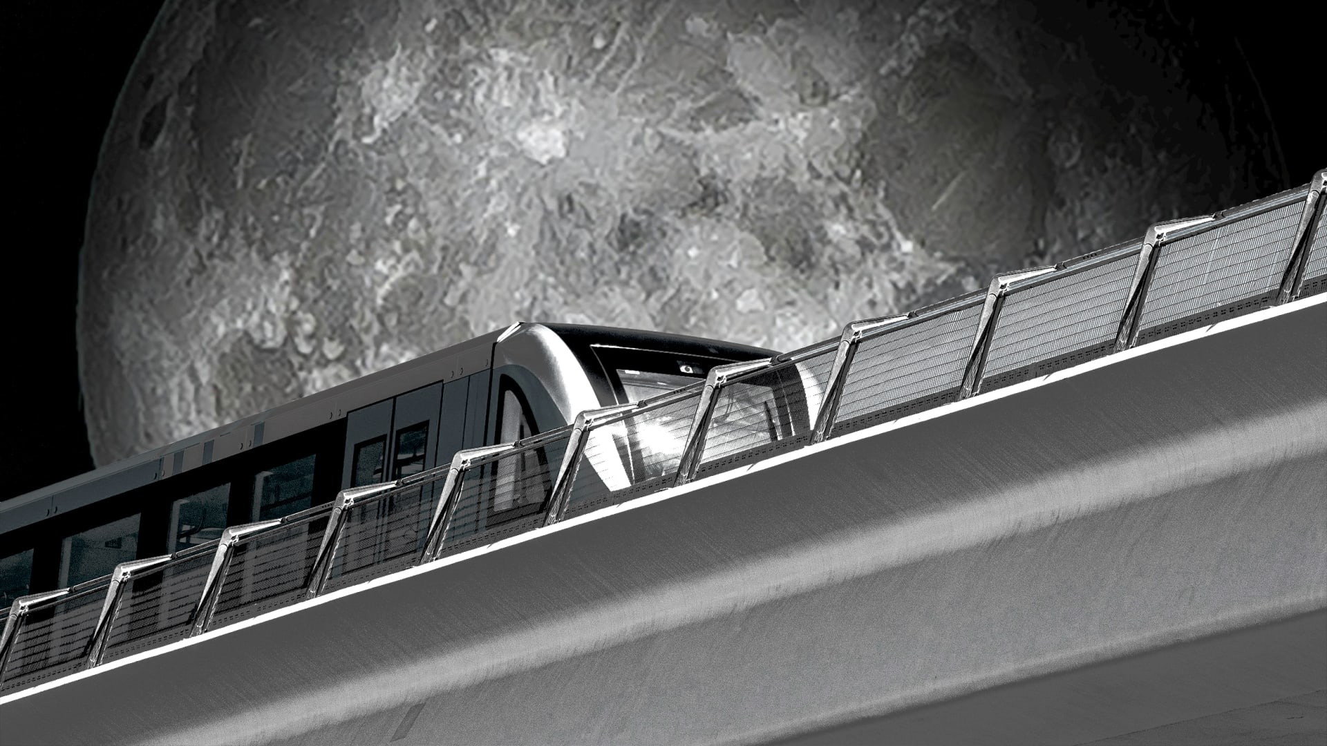 The government is funding a project to put a train on the moon