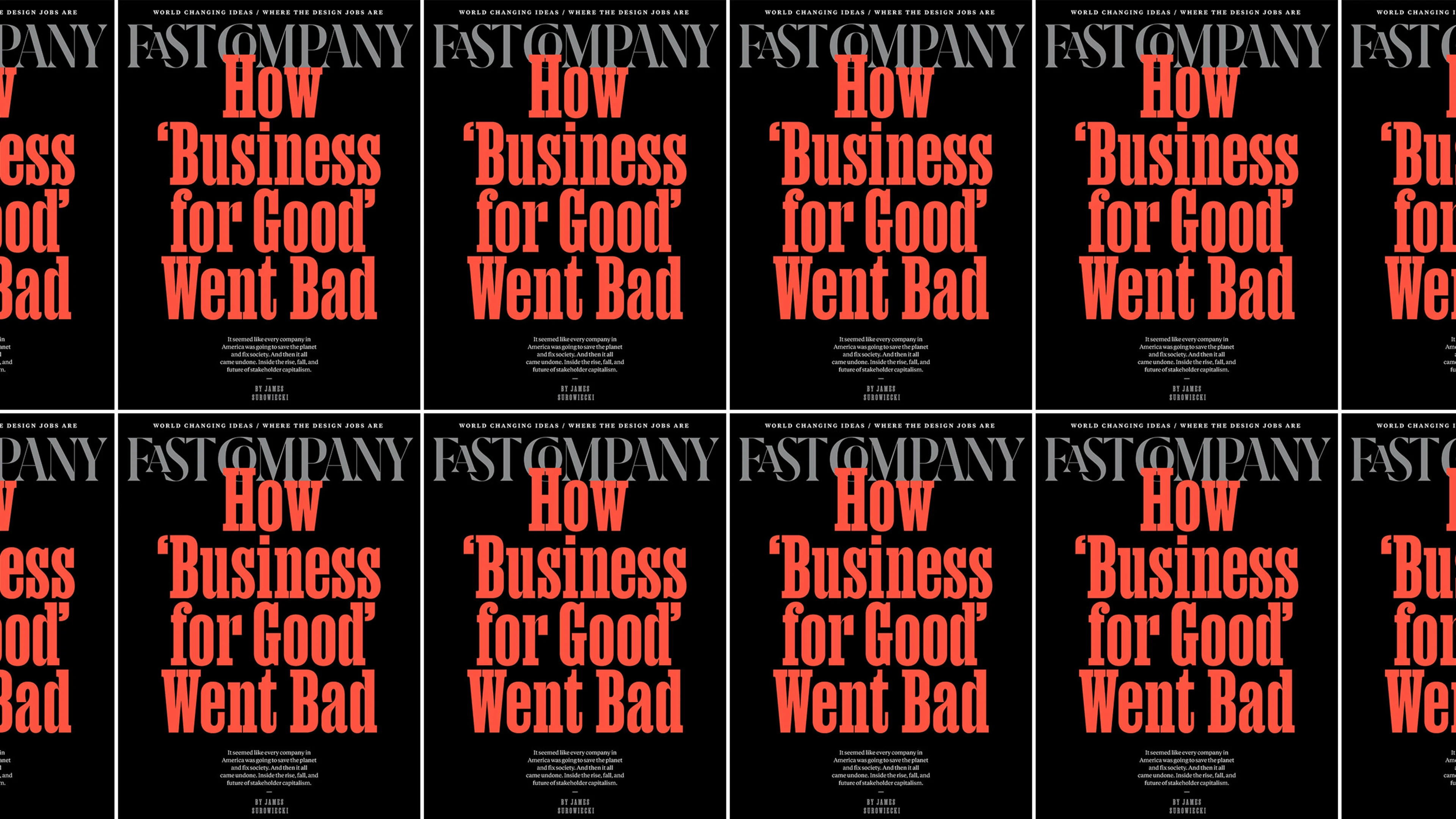 Stakeholder capitalism is entering new era. So is 'Fast Company' - Fast ...