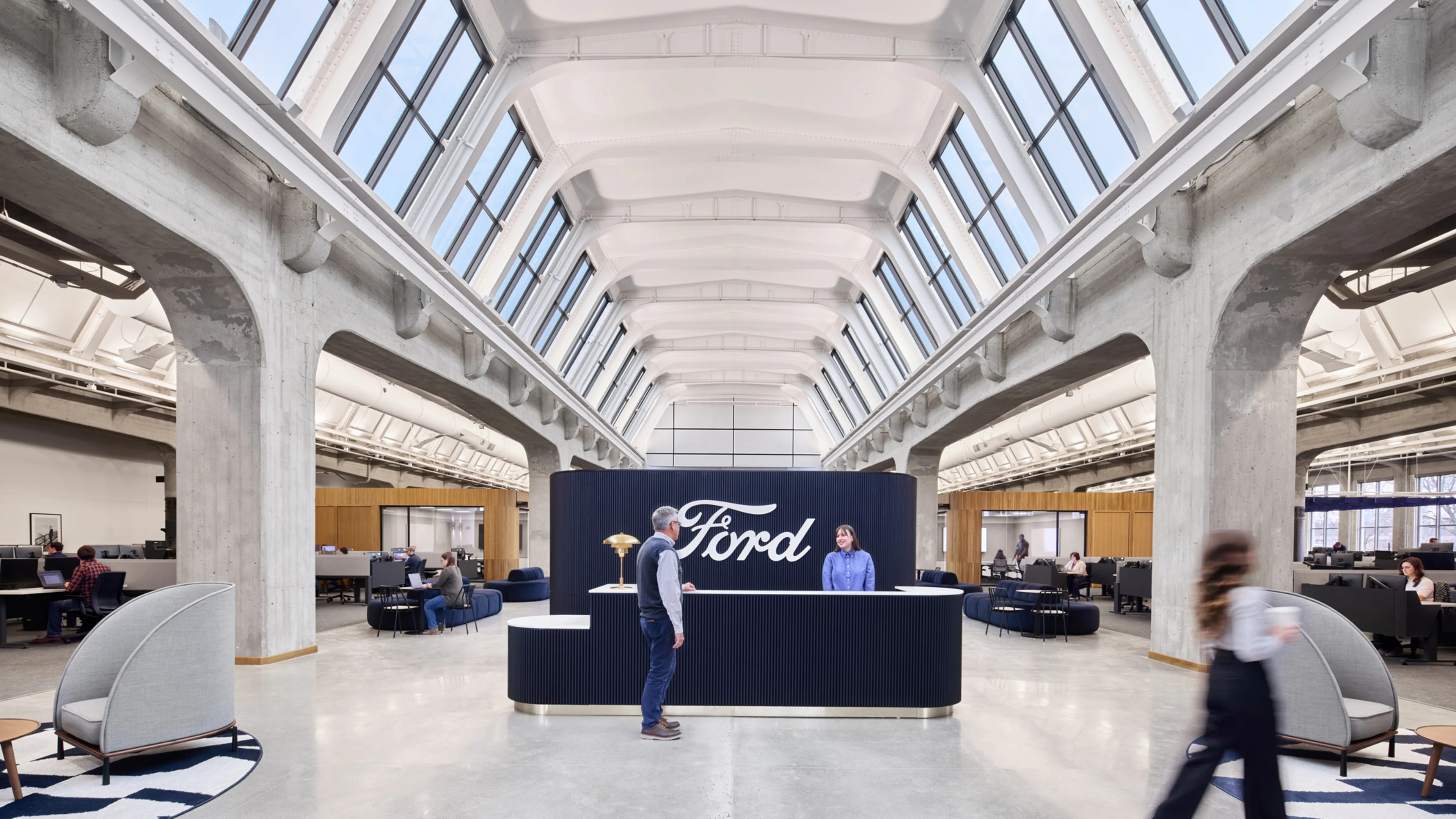 Ford’s reimagining its global offices, starting with a historic lab ...