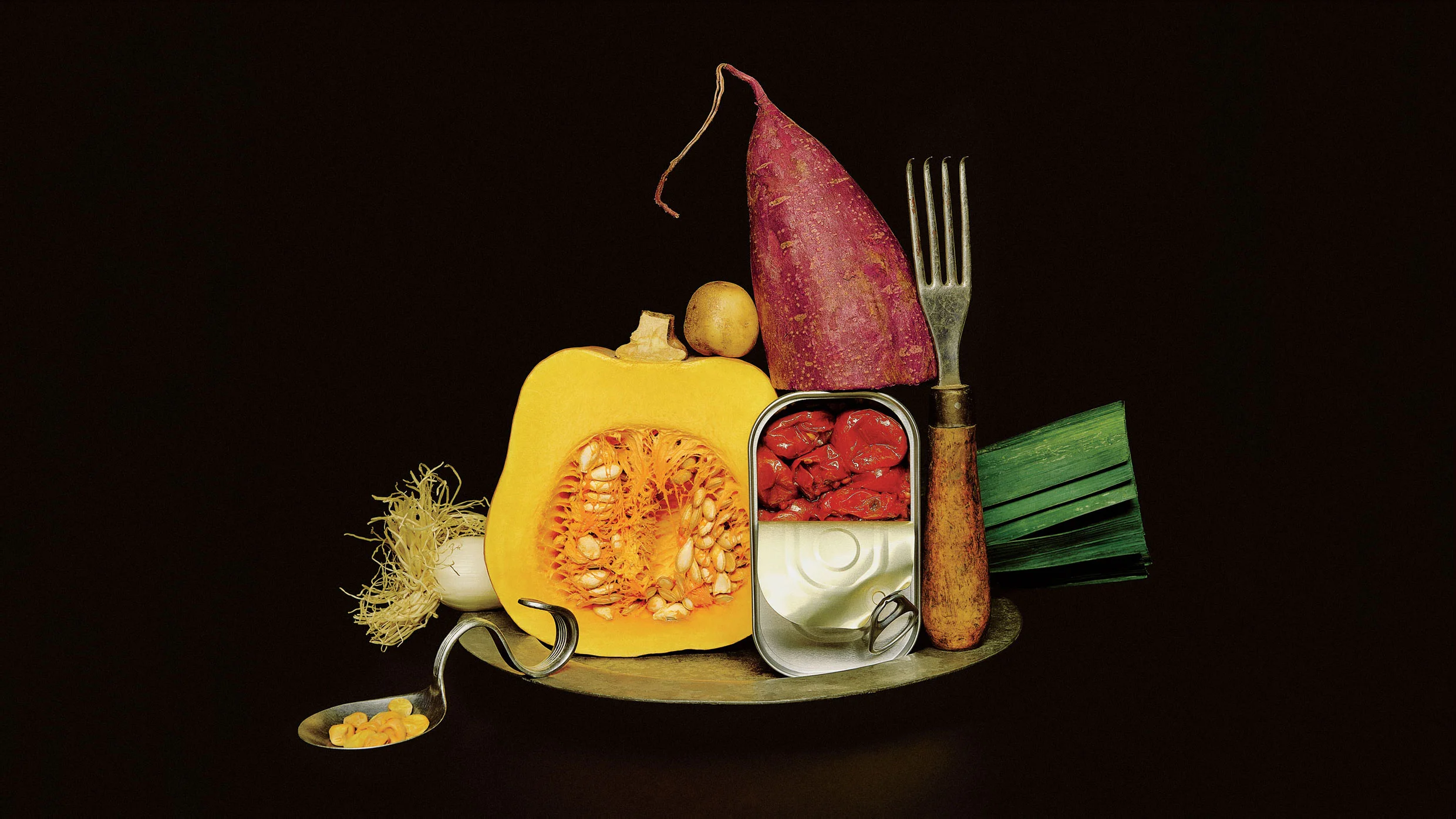 Row 7 is inventing new vegetables, and putting them in pull-top tins ...