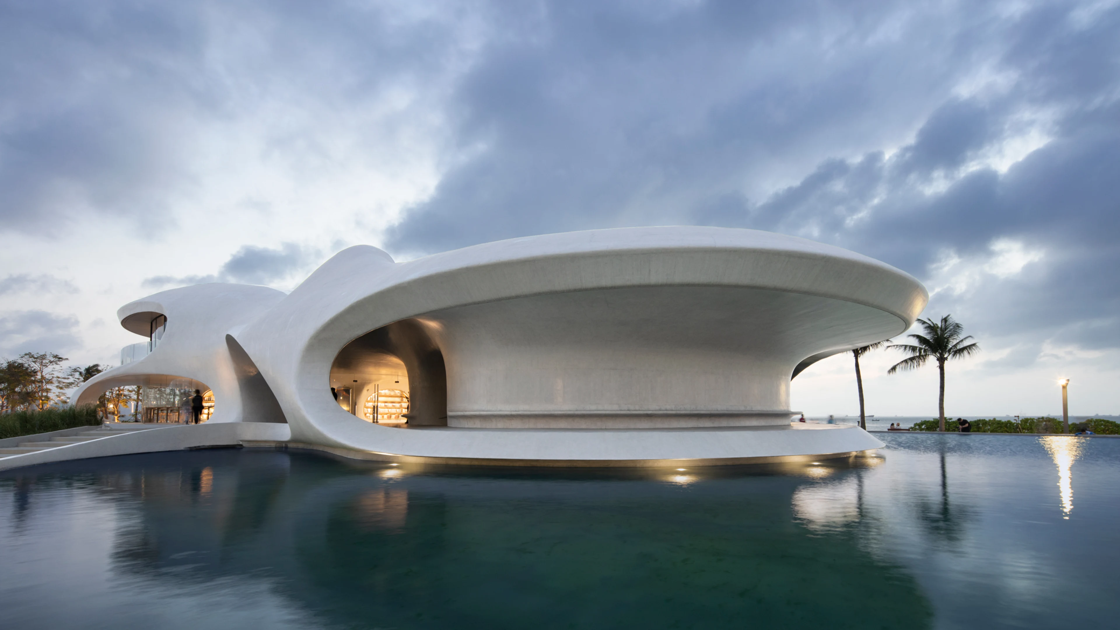 Luxury architecture is obsessed with curves and arches