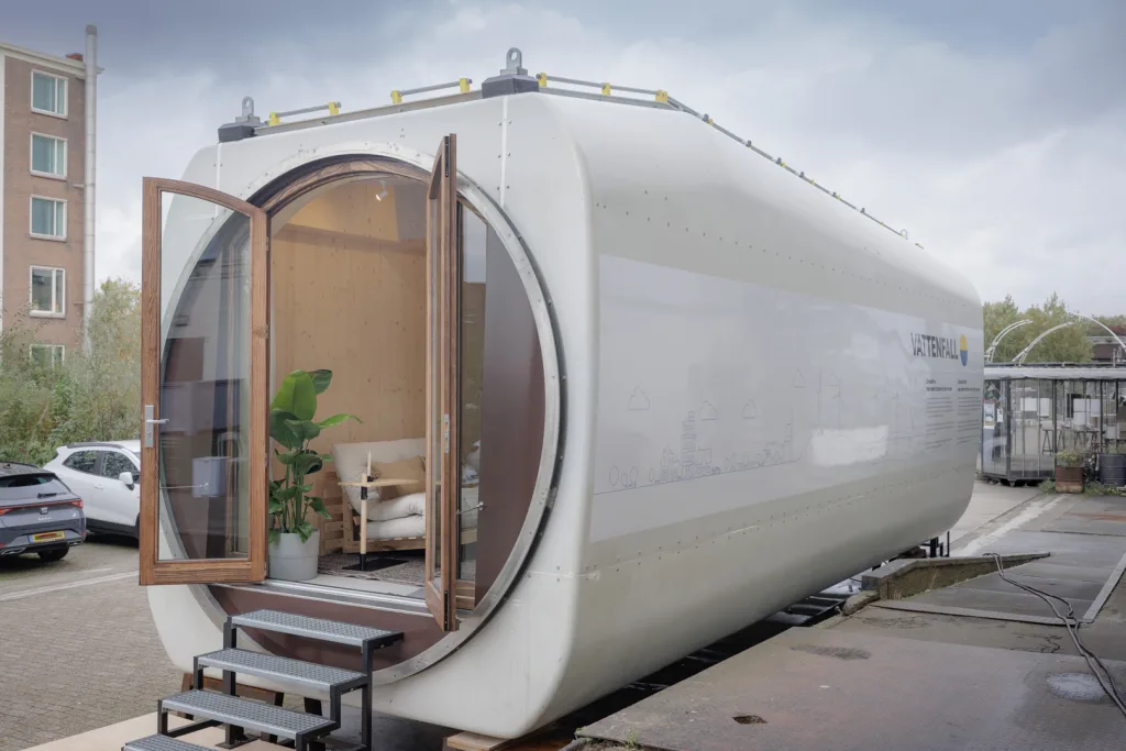 This sustainable tiny home is made out of an old wind turbine - Fast Company