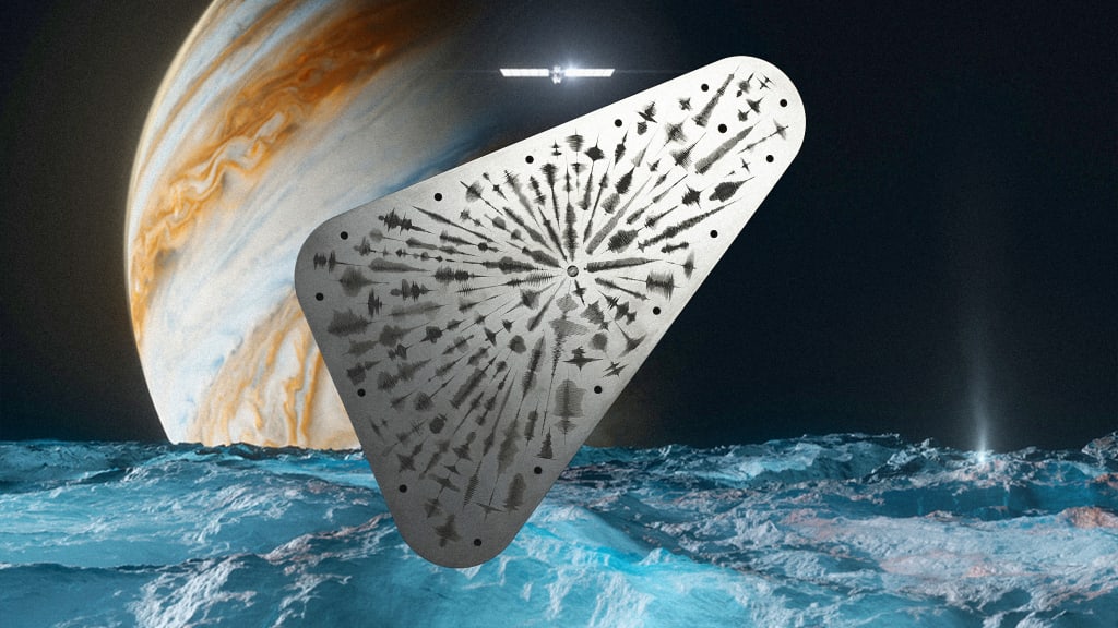 The meaning behind this panel on NASA's Europa Clipper spacecraft ...