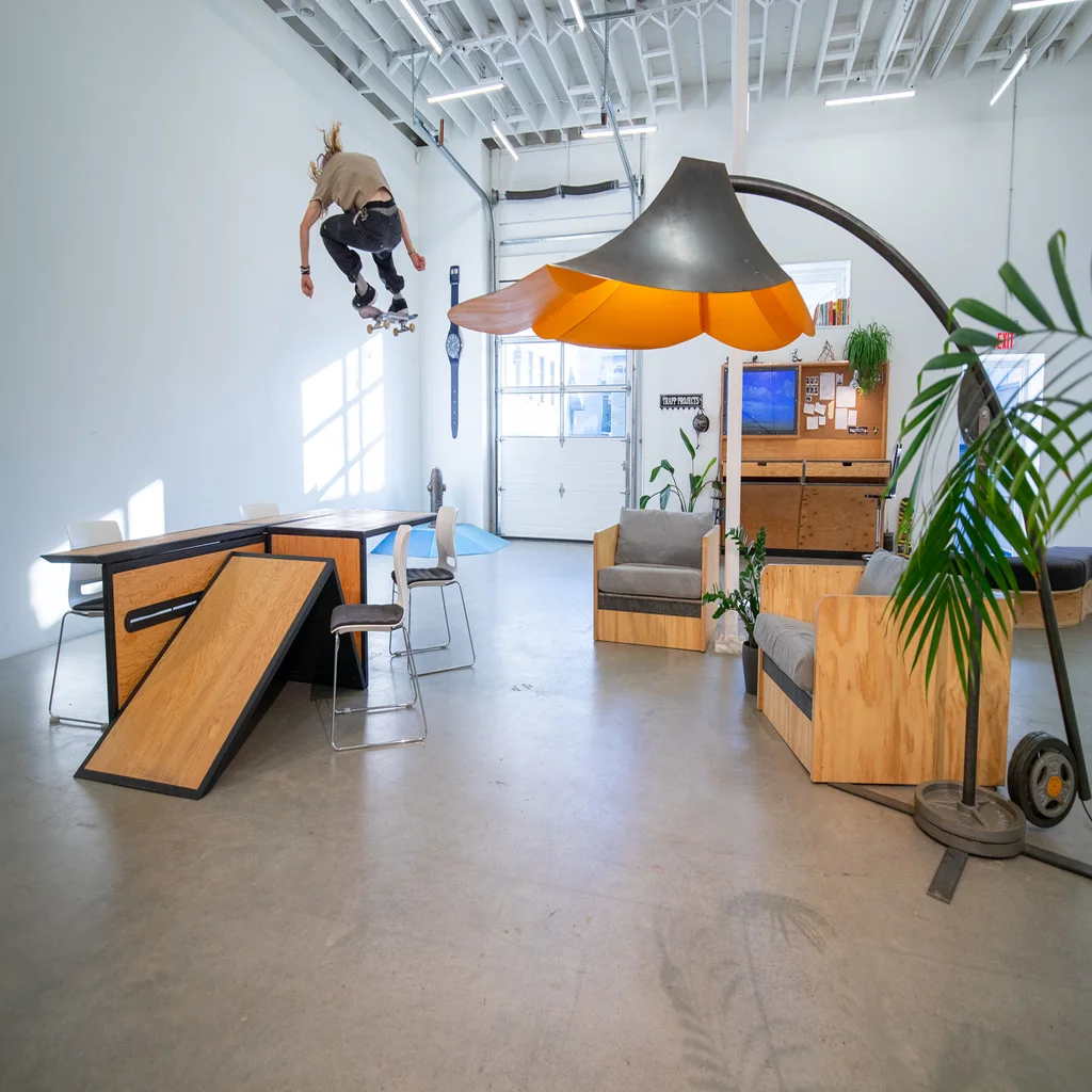 These designers turned their office into a skate park - Fast Company