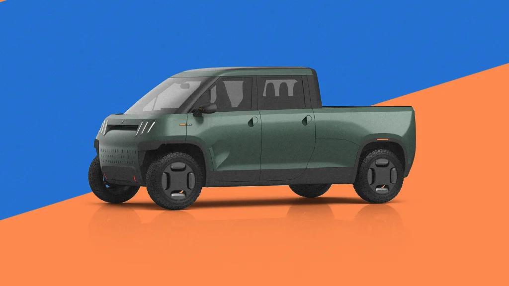 This electric mini-truck is the length of a Mini Cooper—but can carry ...