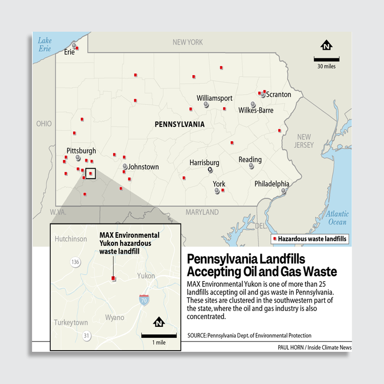 This Pennsylvania landfill sends radioactive waste into a nearby creek ...
