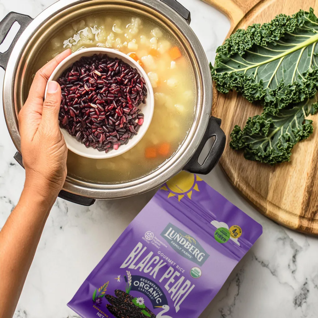 how to cook lundberg black pearl rice