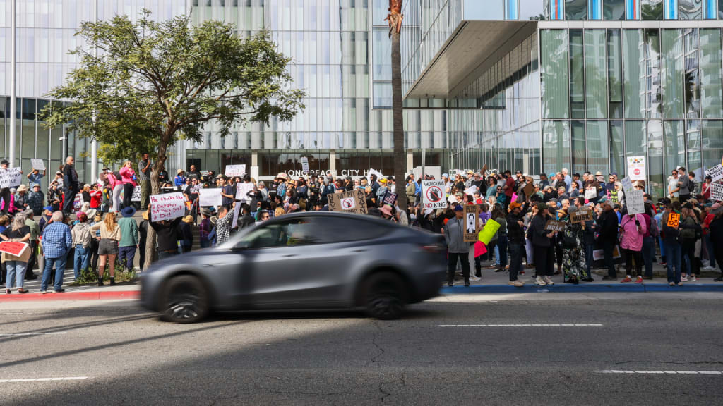 ‘Tesla Takedown’ protesters say they’re just getting started denouncing ...