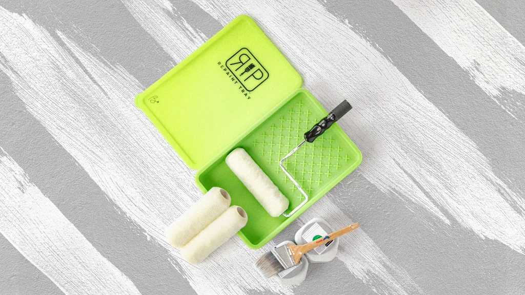 Dried paint peels right off of this reusable painting tray - Fast Company