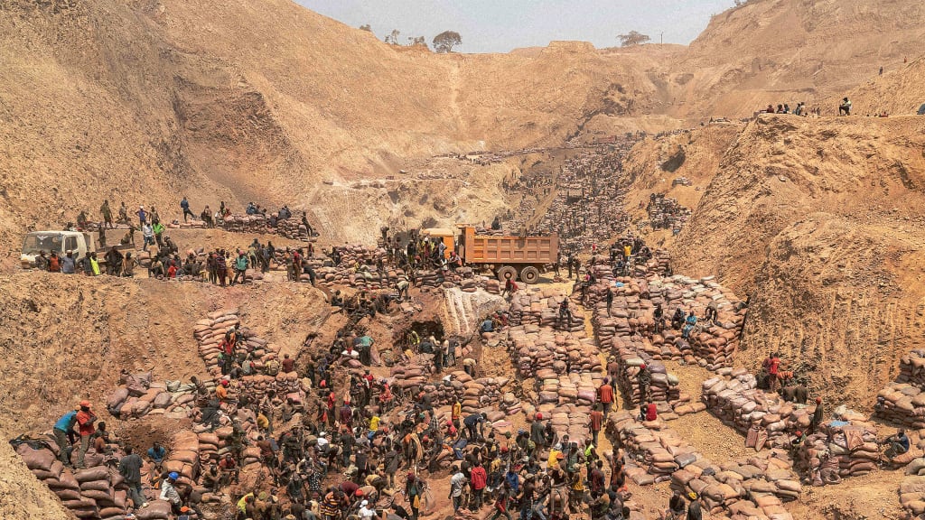 fossil fuel mining area