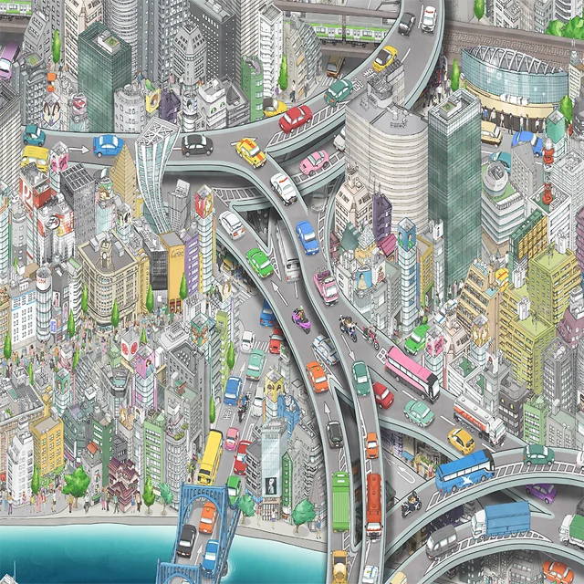 A Godzilla-Sized, Animated Mural Of Tokyo, Created By A 16-Person Team ...