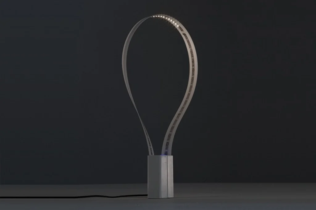 A Flexible Desk Lamp Made From A Ribbon Of LEDs - Fast Company