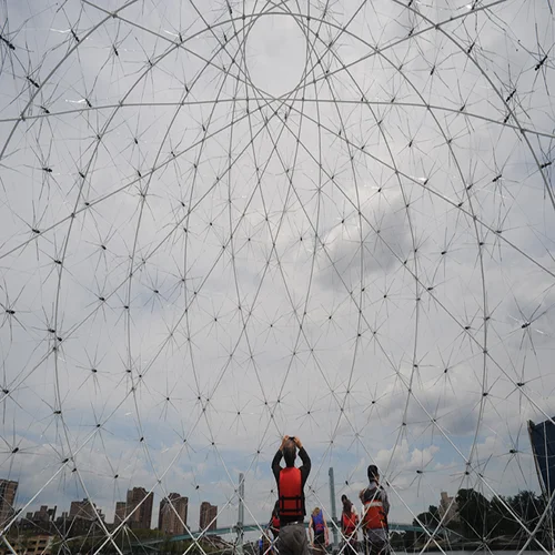Setting Sail: A Giant Orb Made Of NYC's Snapped Umbrellas - Fast Company