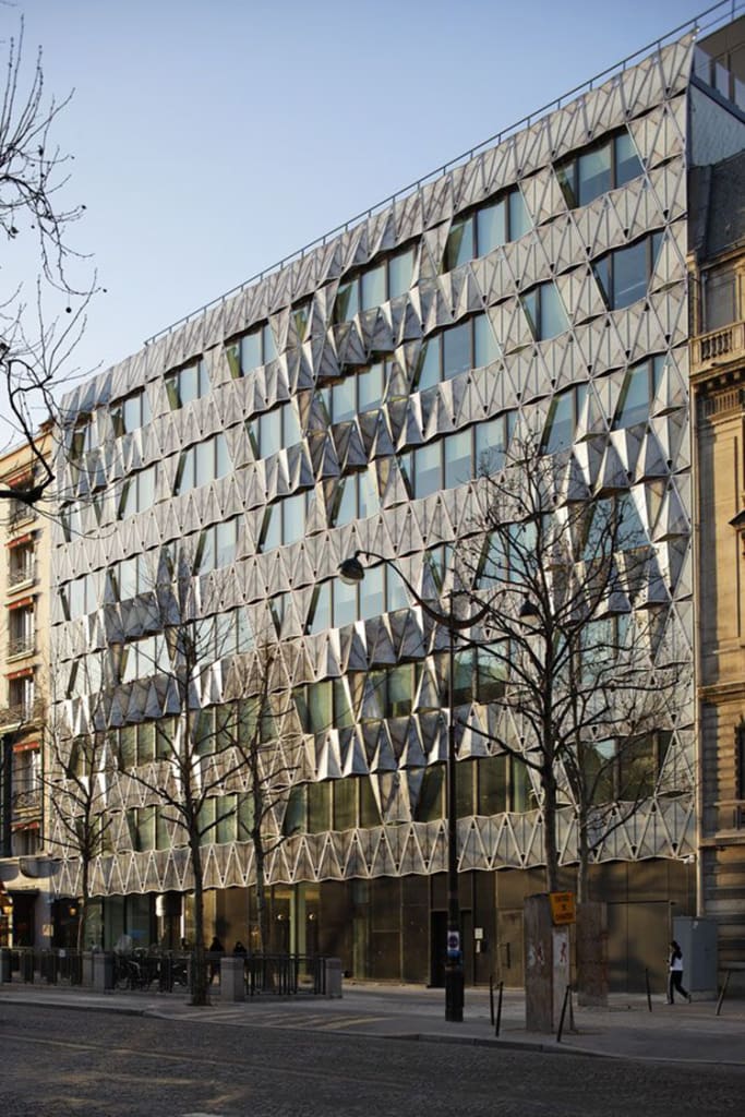 This Paris Building Has A Fluttering Origami Facade - Fast Company