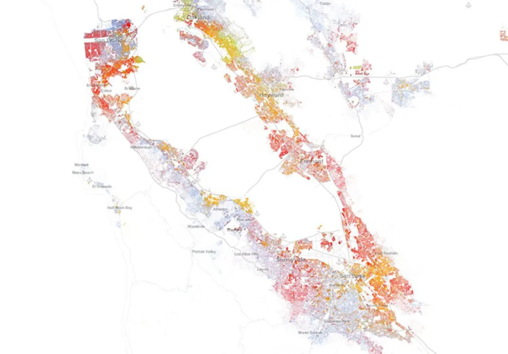Infographic: A Map Of Racial Segregation In America - Fast Company
