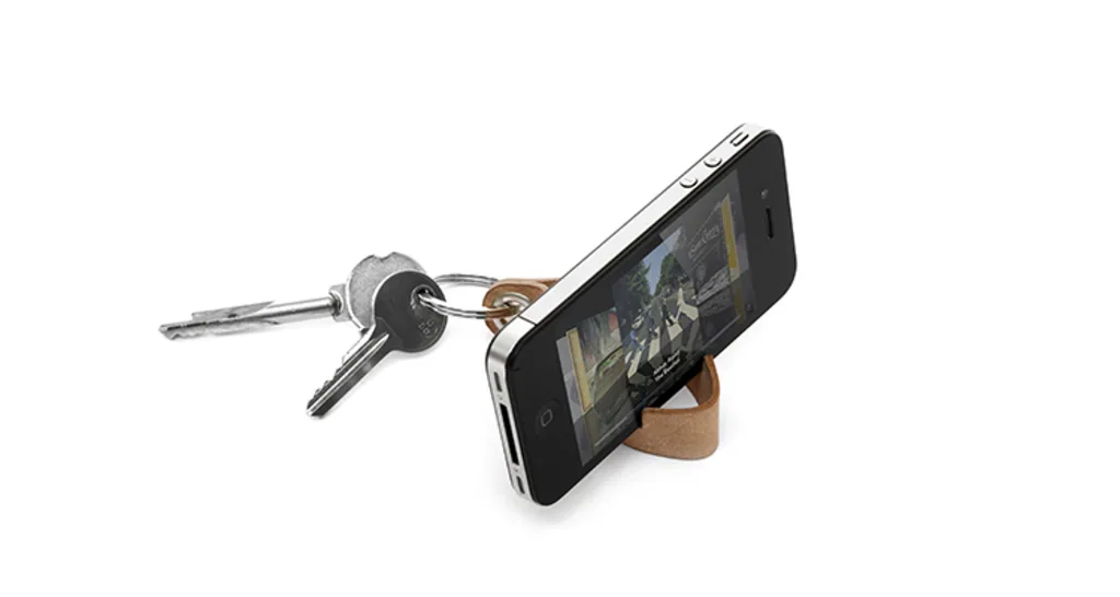 A Clever Key Ring That Doubles As An iPhone Stand - Fast Company