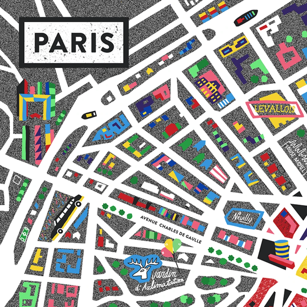 An Awesome Neon Map Of Paris - Fast Company