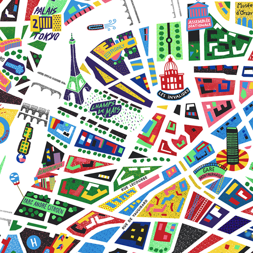 An Awesome Neon Map Of Paris - Fast Company