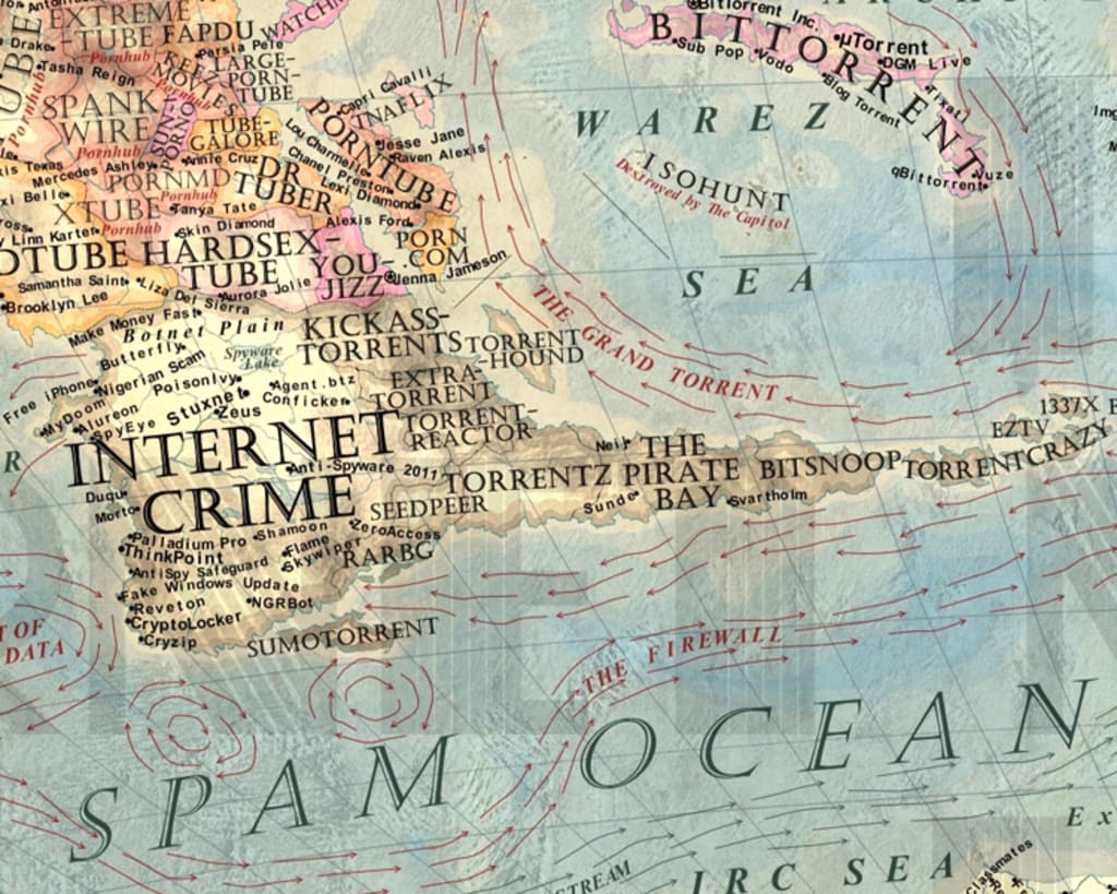 What The Internet Would Look Like As A World Map - Fast Company