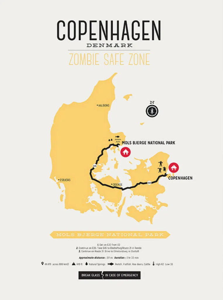 Chart Your Escape From The Zombie Apocalypse, With These Handy Maps ...