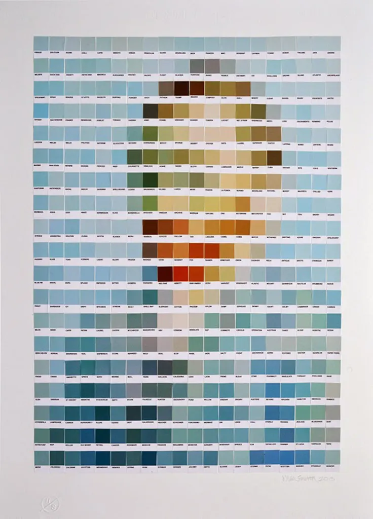 Famous Art Recreated From Pantone Color Chips - Fast Company