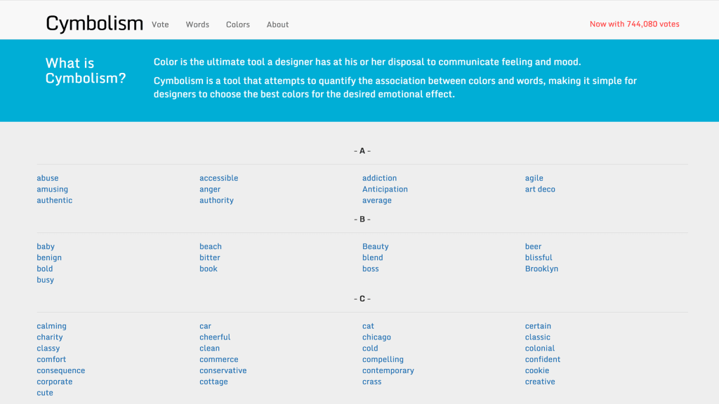 This Site Quantifies Associations Between Words And Colors - Fast Company