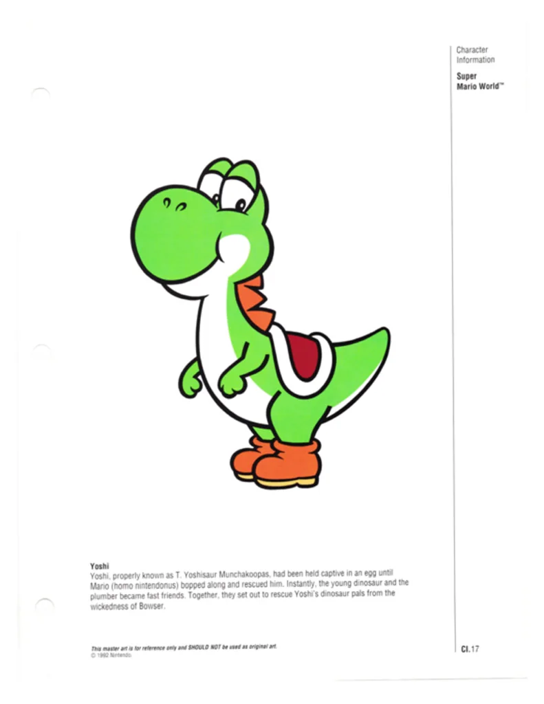 yoshi drawing reference