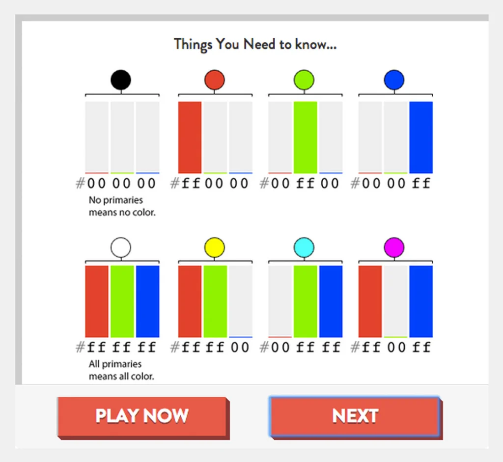Learn How Hex Color-Codes Work By Playing Space Invaders - Fast Company