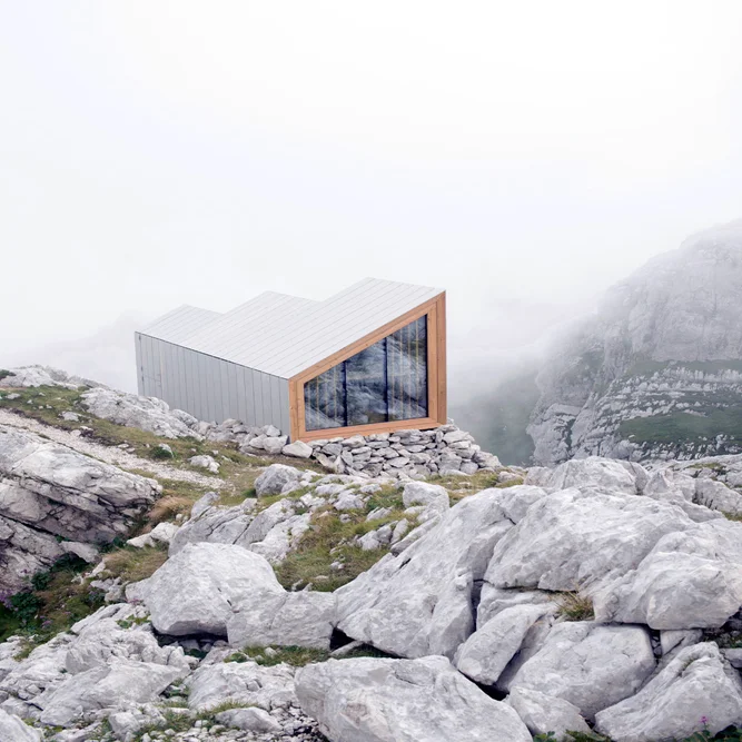 A Stunning Alpine Shelter For Hikers Built To Withstand The Elements ...