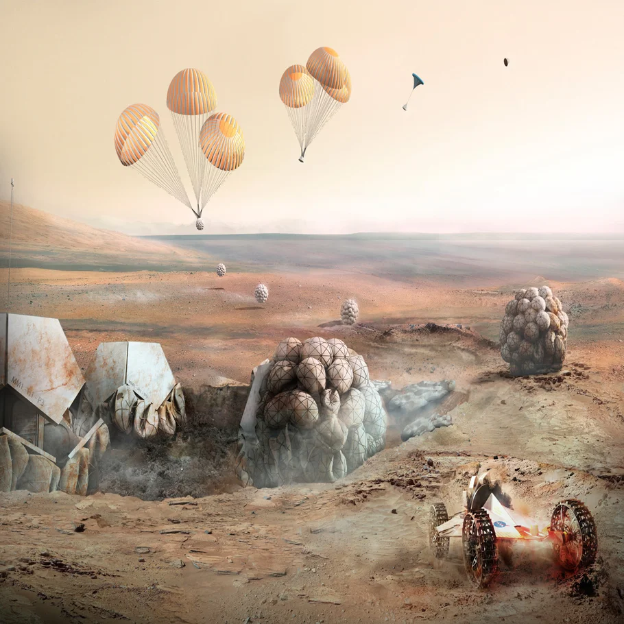 The Robot-Constructed, Modular Housing For Life On Mars - Fast Company