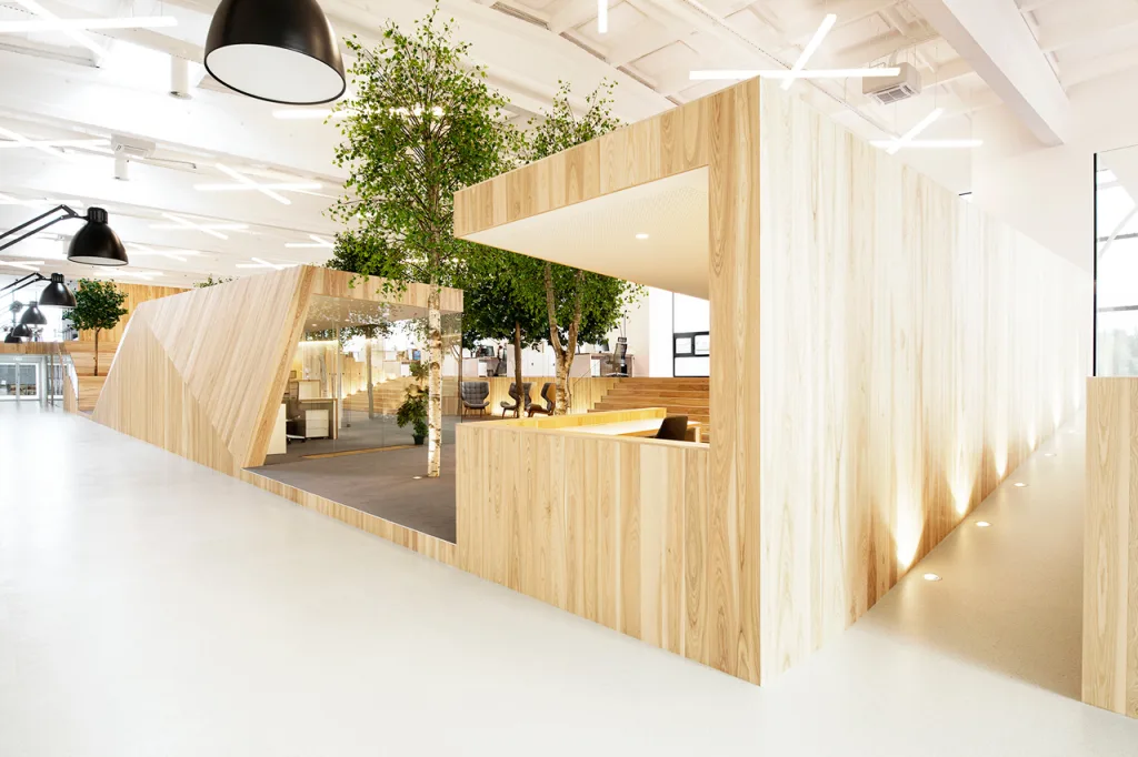 This Office Brought A Mini Forest Indoors - Fast Company
