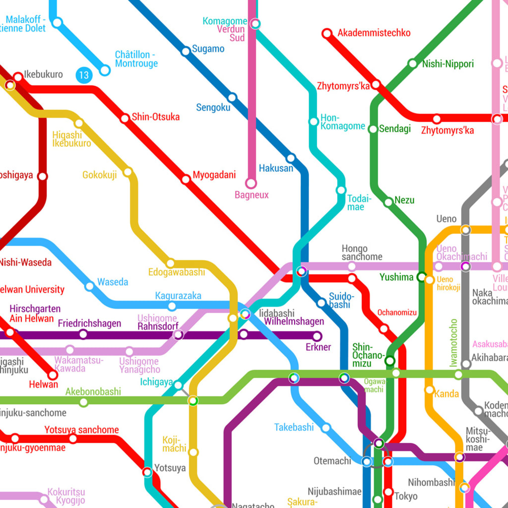 214 Subway Systems Combined Into One Worldwide Metro Map - Fast Company